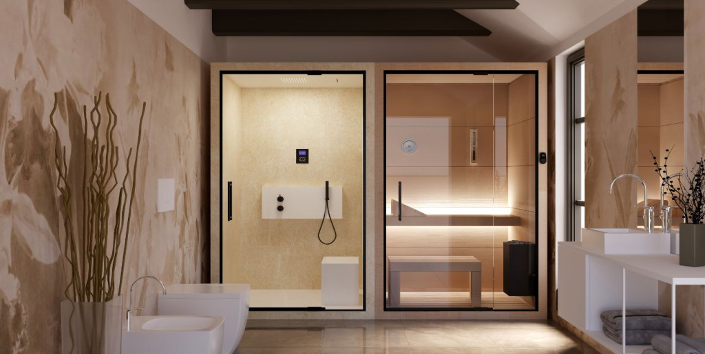 Sauna Doccia e Bagno Turco - Concept SPA Family 280 Plus - Piùesse